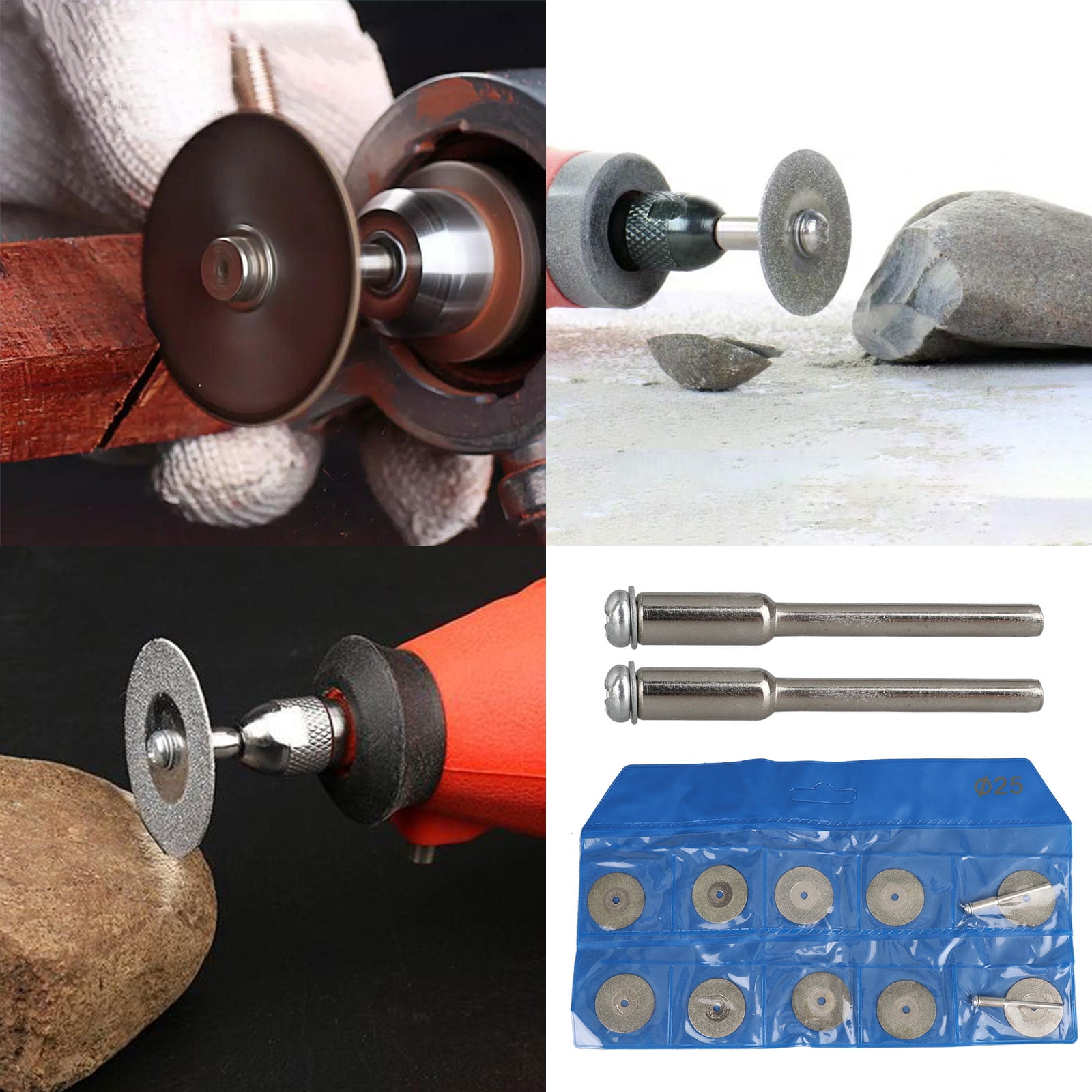 36PCS Diamond Cutting Wheel Kit, Cutting Wheel Diamond Saw Cut Off ...