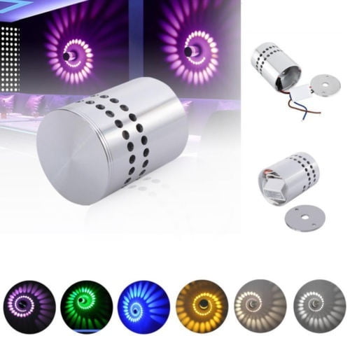 Hot Sell LED 3W Wall Light Background Lamps Porch Spiral Bulb KTV Bar ...