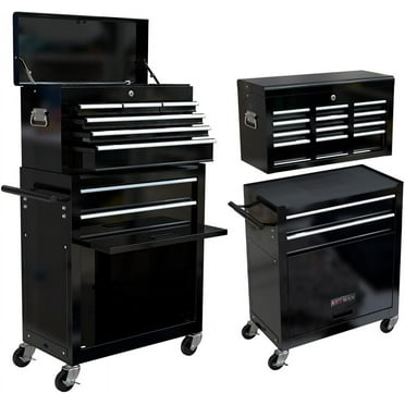 Costway 6-Drawer Rolling Tool Chest Storage Box Cabinet w/Riser and ...