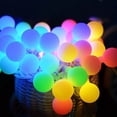118.11 Inch LED Frosted White Ball String Lights - Battery Powered ...