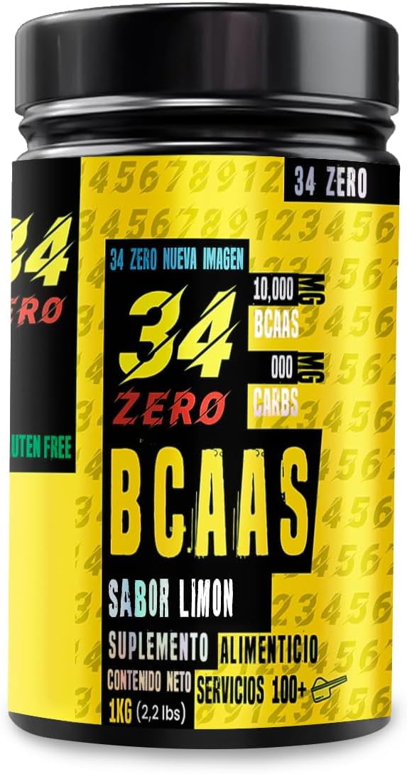 34 Zero BCAAS 1 kg Sabor Limón | Walmart en línea