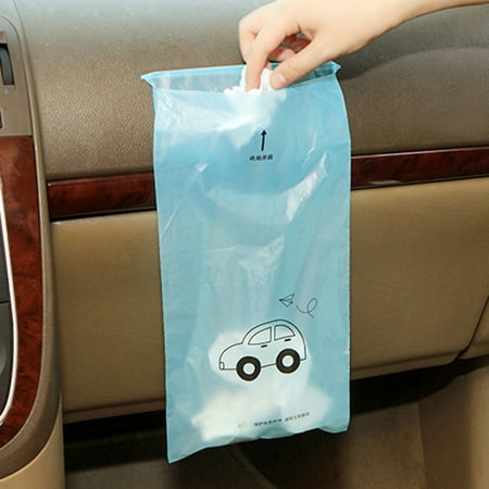 Portable Disposable Trash Bags Car Garbage Bag Sticking Type Auto ...