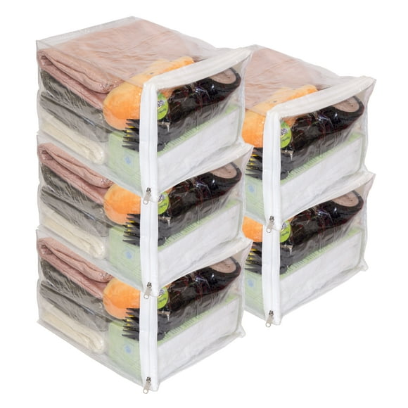 Clear Zippered Storage Bags