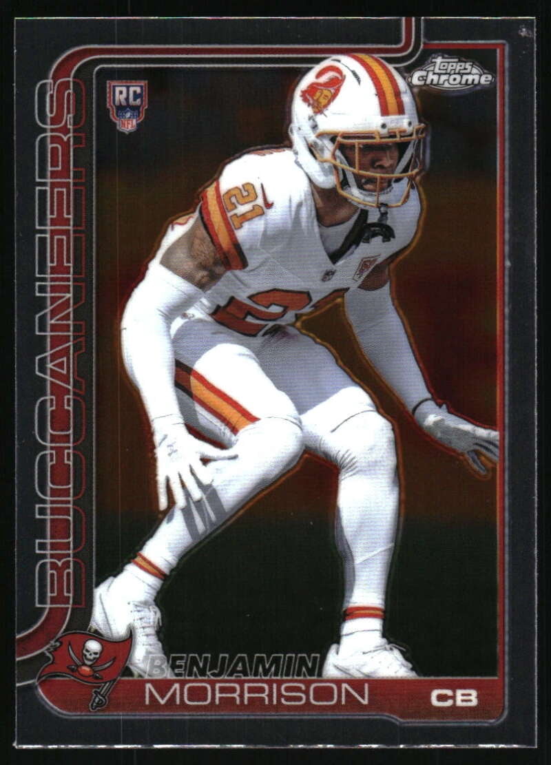 2025 Topps Chrome #355 Benjamin Morrison RC Rookie Tampa Bay Buccaneers ...