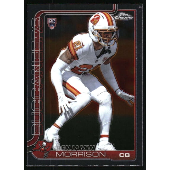 2025 Topps Chrome #355 Benjamin Morrison RC Rookie Tampa Bay Buccaneers ...