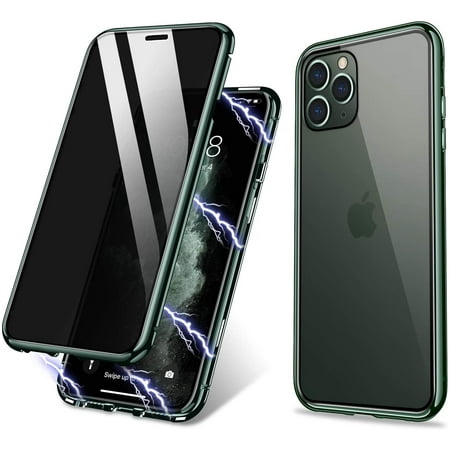 iPhone 11 Pro Max Case, AIMTYD Anti-Peep Magnetic Adsorption Case Front ...