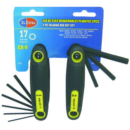 Rodac RDHK2 17Pc Folding Hex Ket Set Sae/M | Walmart Canada
