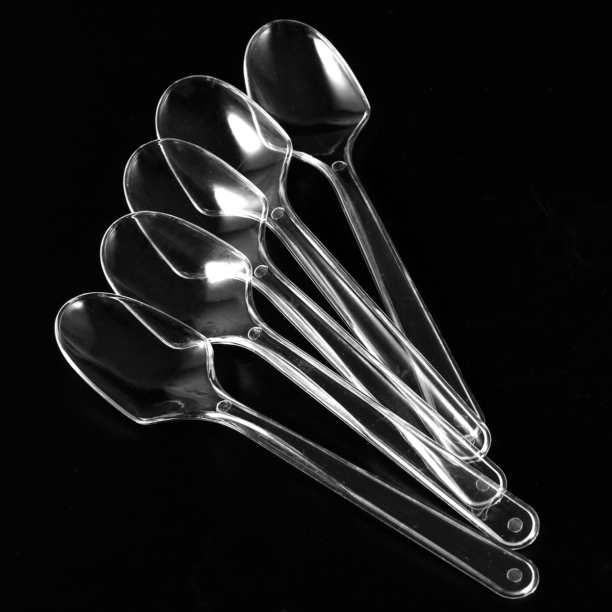 Clear Plastic Mini Spoons