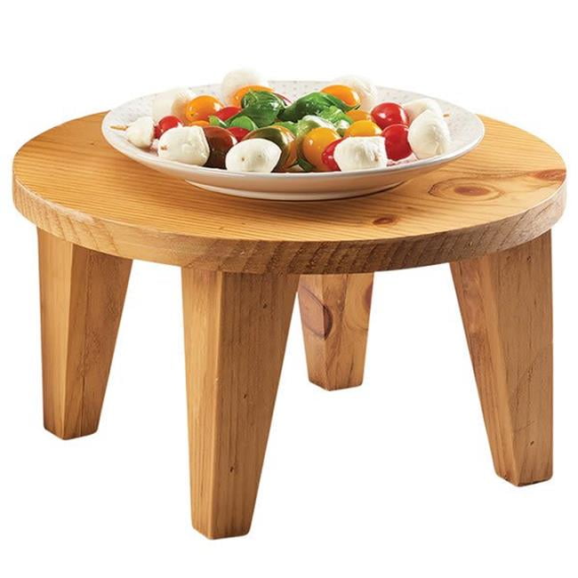 Cal Mil 3668-6-99 Round Buffet Riser, Wood - 12 dia. x 6.5 in ...