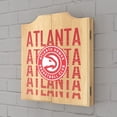 Atlanta Hawks City Dart Board Cabinet Set with 6 Steel Tip Darts ...