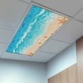 1 Pack Summer Beach Fluorescent Light Covers for Ceiling Lights Teal ...