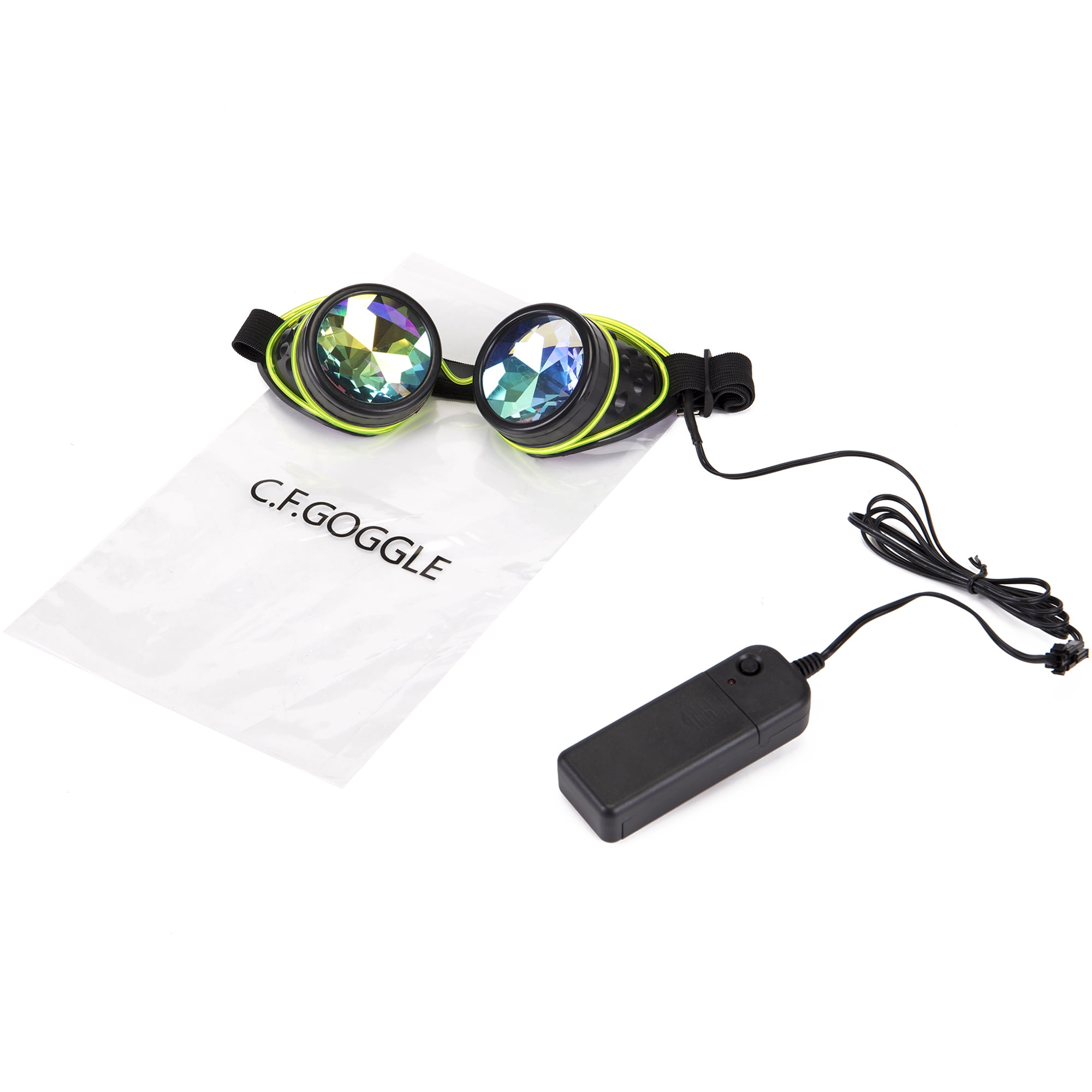 SAYFUT Vintage Wire Glow Glasses Led Bright Light Safety Light Up ...