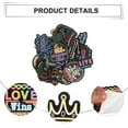 Unique Bargains 50pcs Neon Stickers Kit Graffiti Vinyl Stickers Neon ...
