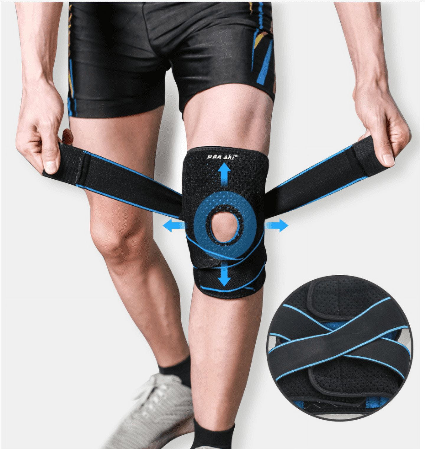Pack rodillera con estabilizador lateral y almohadilla de gel para ...