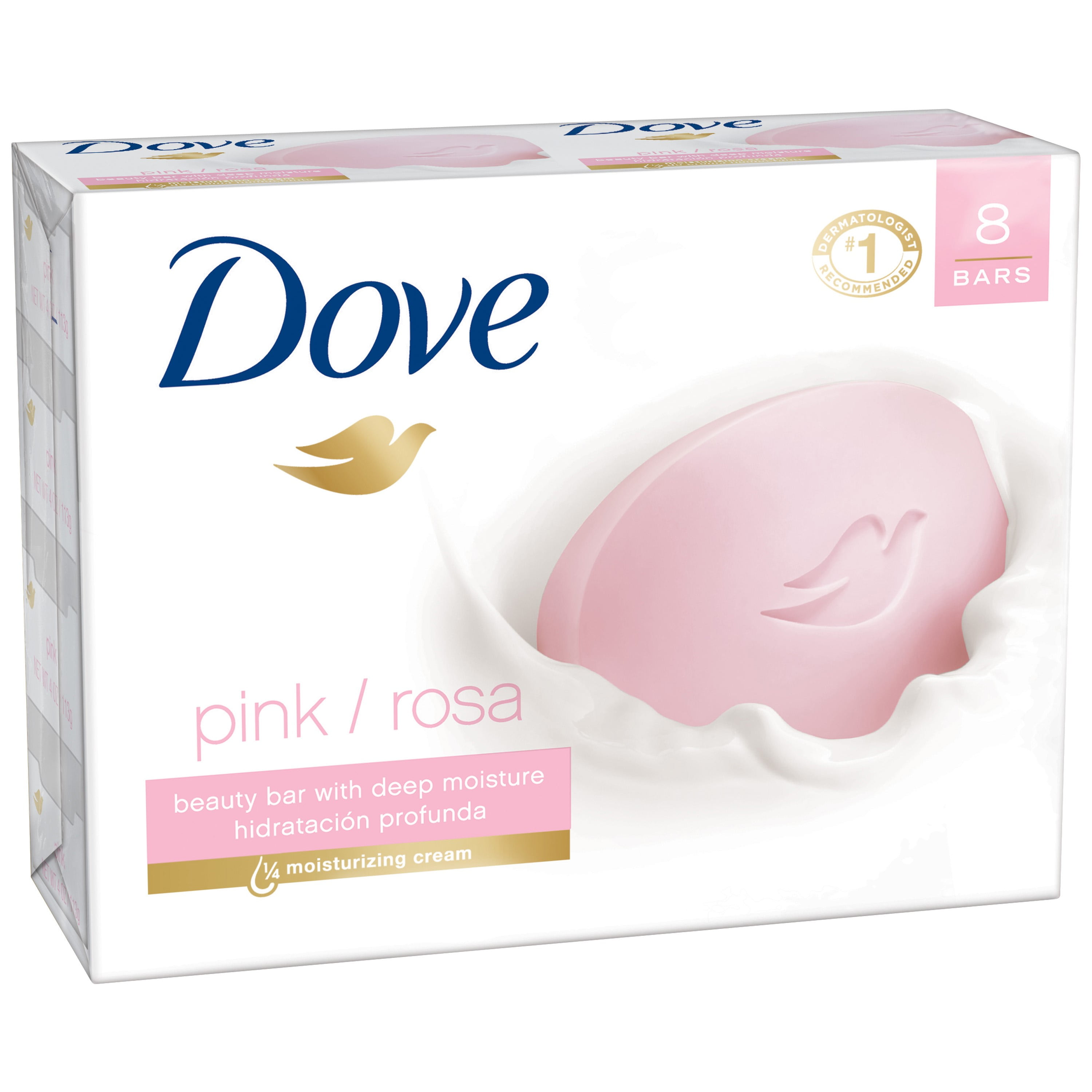 Dove Pink Beauty Bar 4 Oz 8 Bar