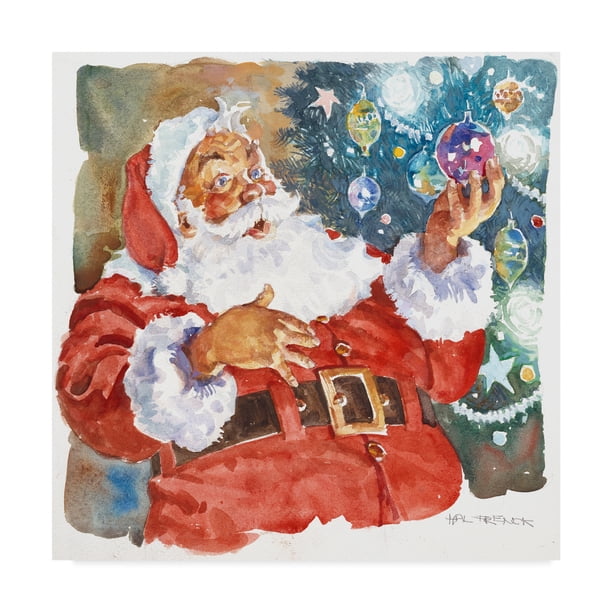 Trademark Fine Art 'Santas Glow' Canvas Art by Hal Frenck - Walmart.com