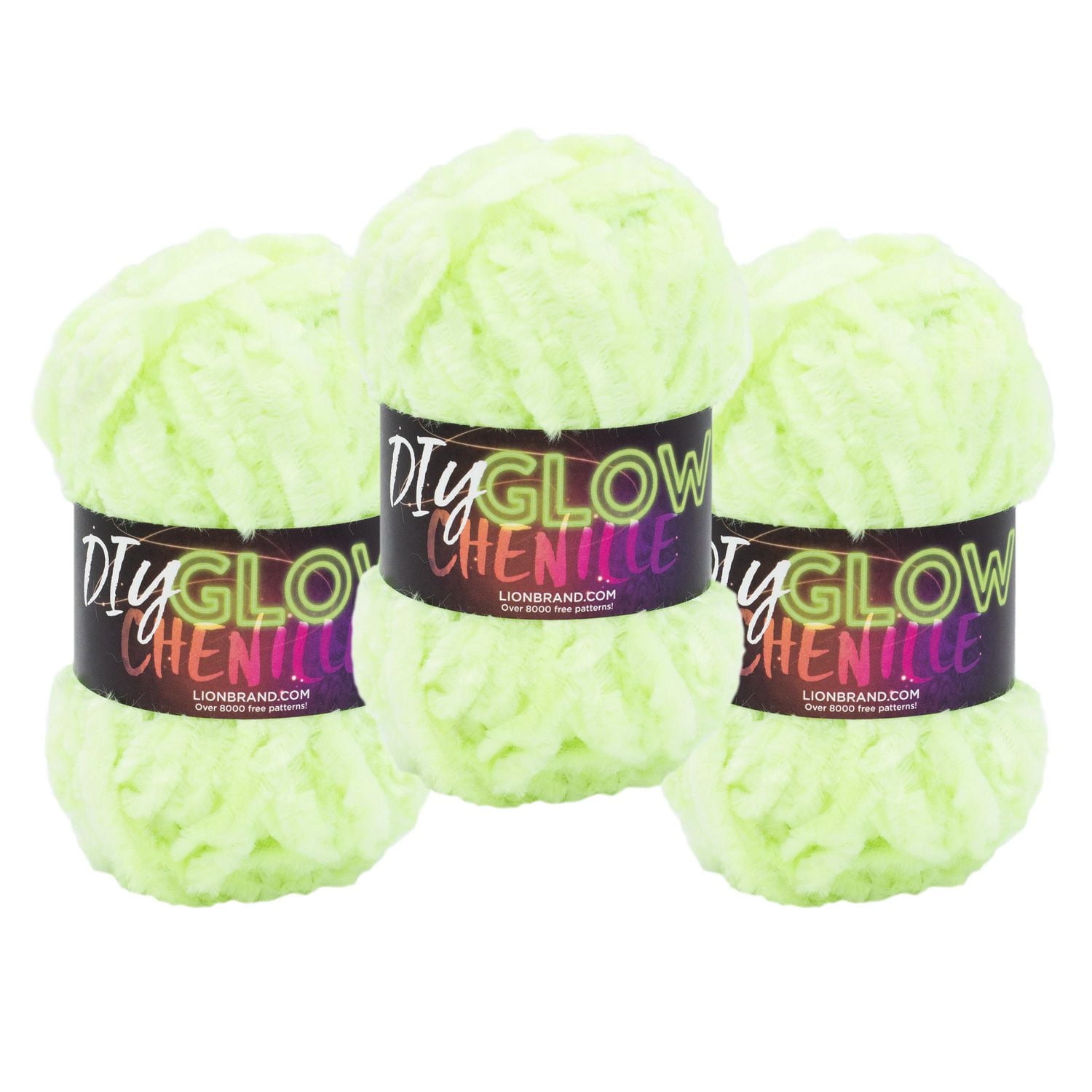 Click here for Lion Brand Diy Glow Chenille Yarn #6 Super Bulky P... prices