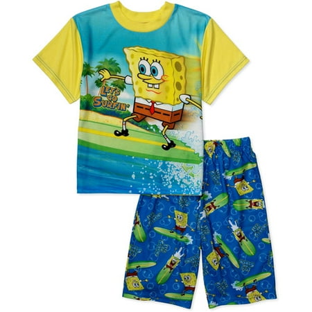 Nickelodeon - Nickelodeon - Boys' SpongeBob SquarePants Tee and Shorts ...