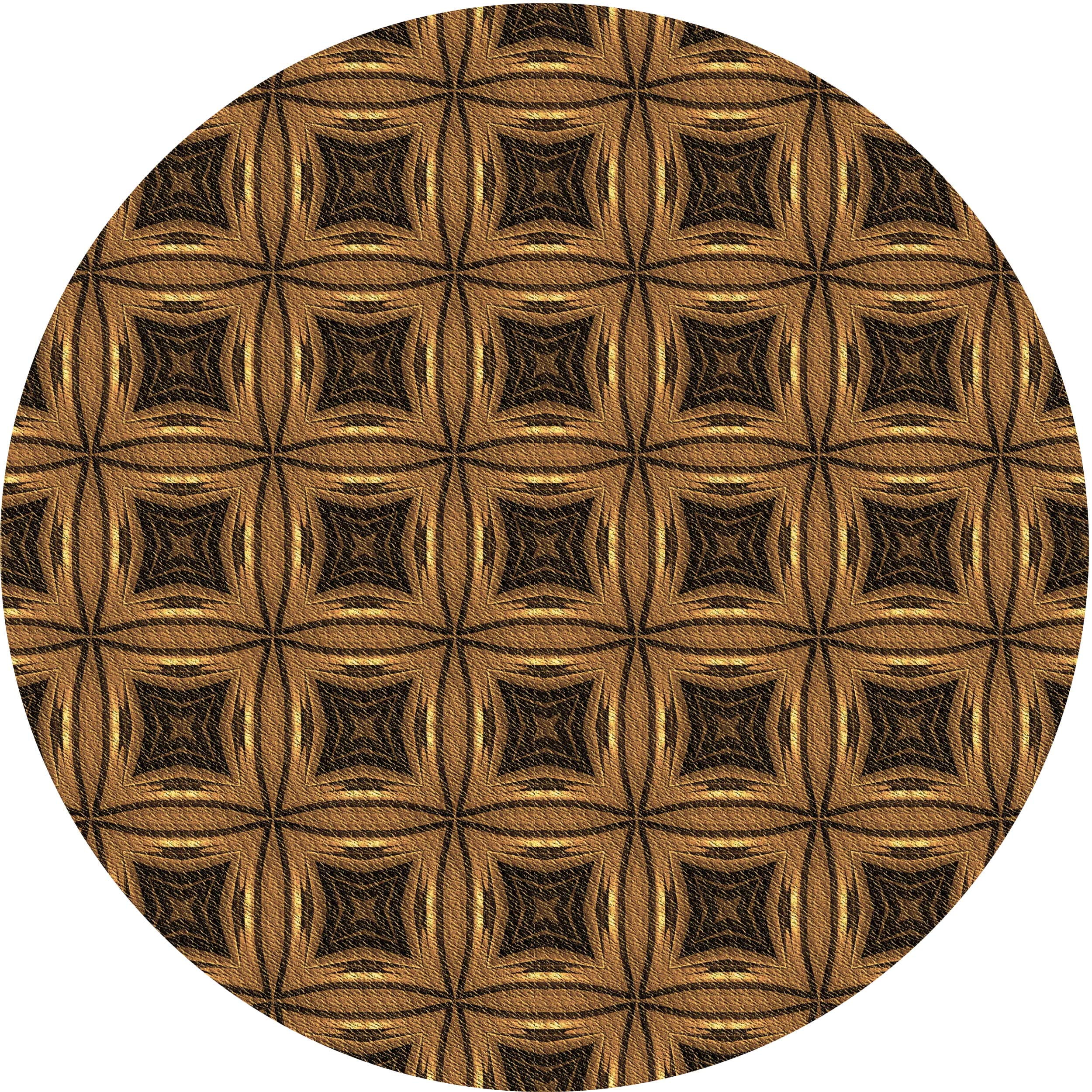 Ahgly Company Indoor Round Patterned Blood Night Red Area Rugs, 8 ...