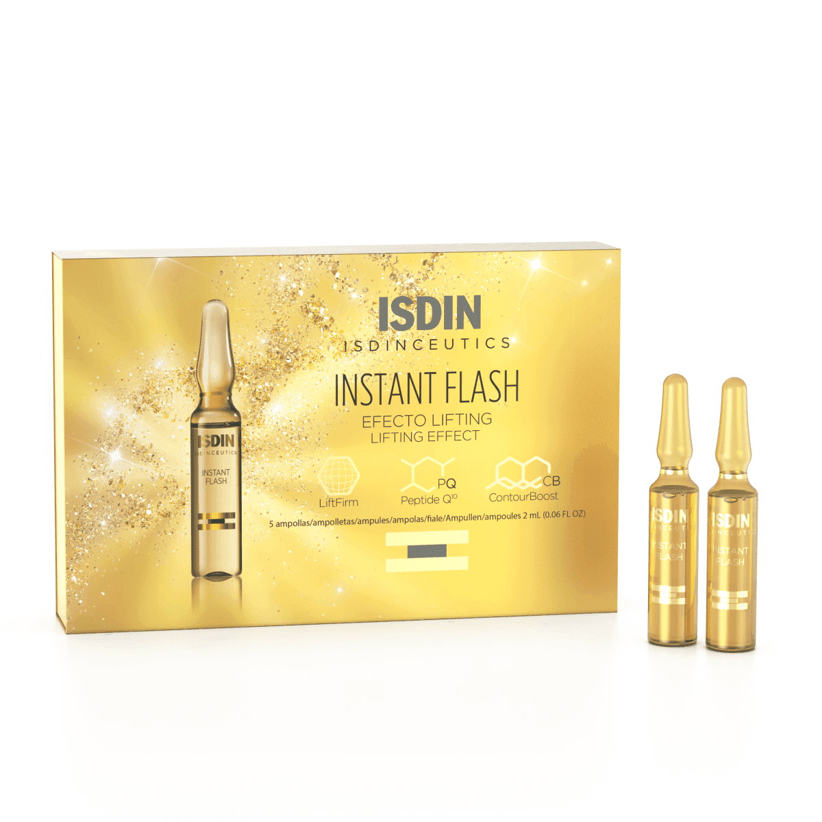 ISDIN Instant Flash Lifting Effect Serum Ampoule, 5 Ampoules | Bodega ...