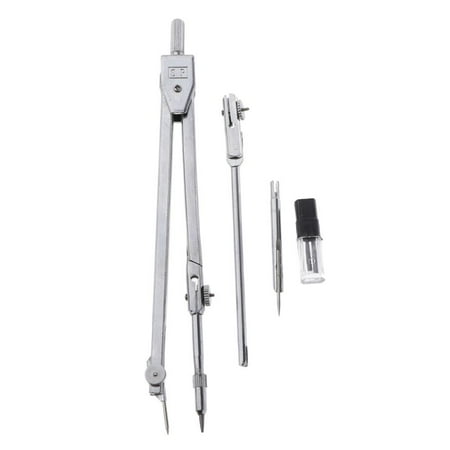 Pro Students Metal Compass Drawing Measuring Set Portable Dividers Math ...
