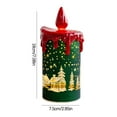 CASAFUN Flickering Flameless Candles,Flameless Taper Candles,3D ...