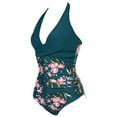 Bobogojp Women Ruched Slimming One Piece Swimsuits Tummy Control