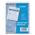 TOPS Telephone Message Book with Fax/Mobile Section, 4.25 x 5.5, 1/Page ...