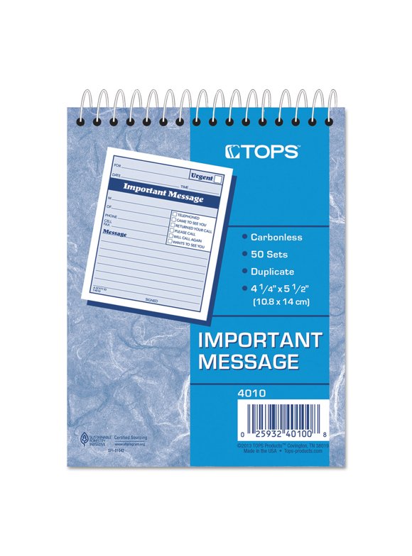 Telephone Message Books in Forms & Recordkeeping - Walmart.com