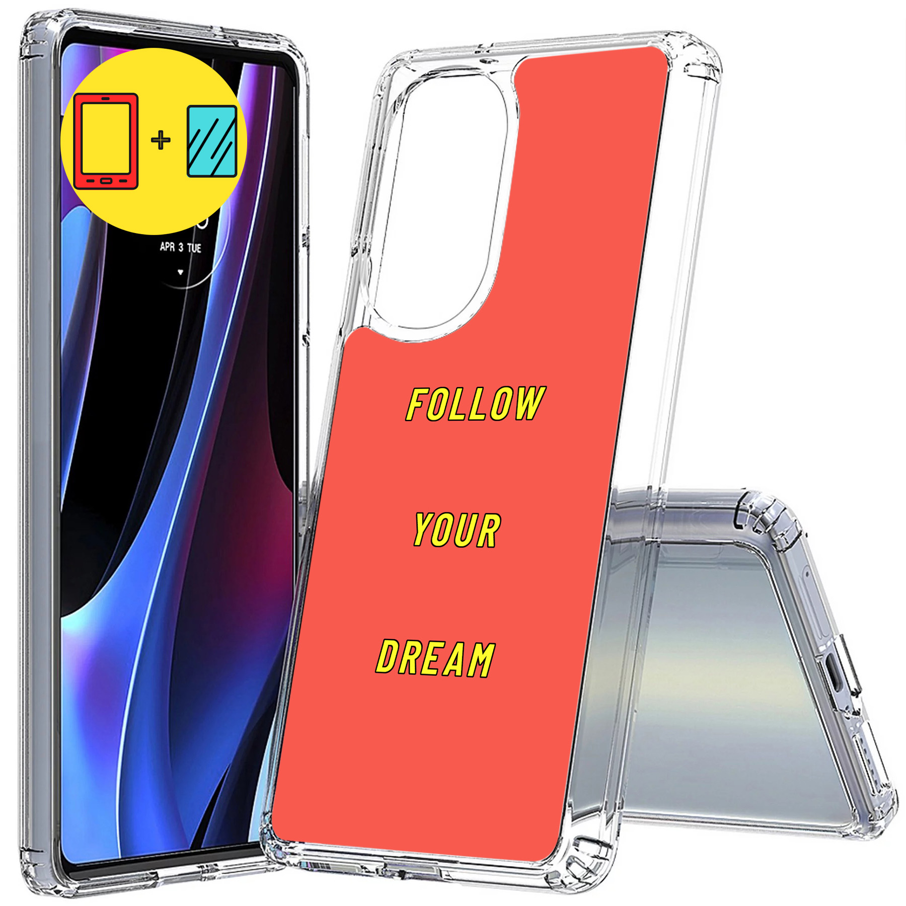 TalkingCase Slim Phone Case Compatible for Motorola Edge Plus 5G UW ...