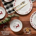 Corelle Winter Holiday 12 Piece Dinnerware Set, Rudolph, Dishwasher and ...
