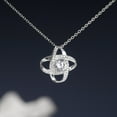 Love Knot Necklace, 925 Sterling Silver Necklace, Necklace for Women ...