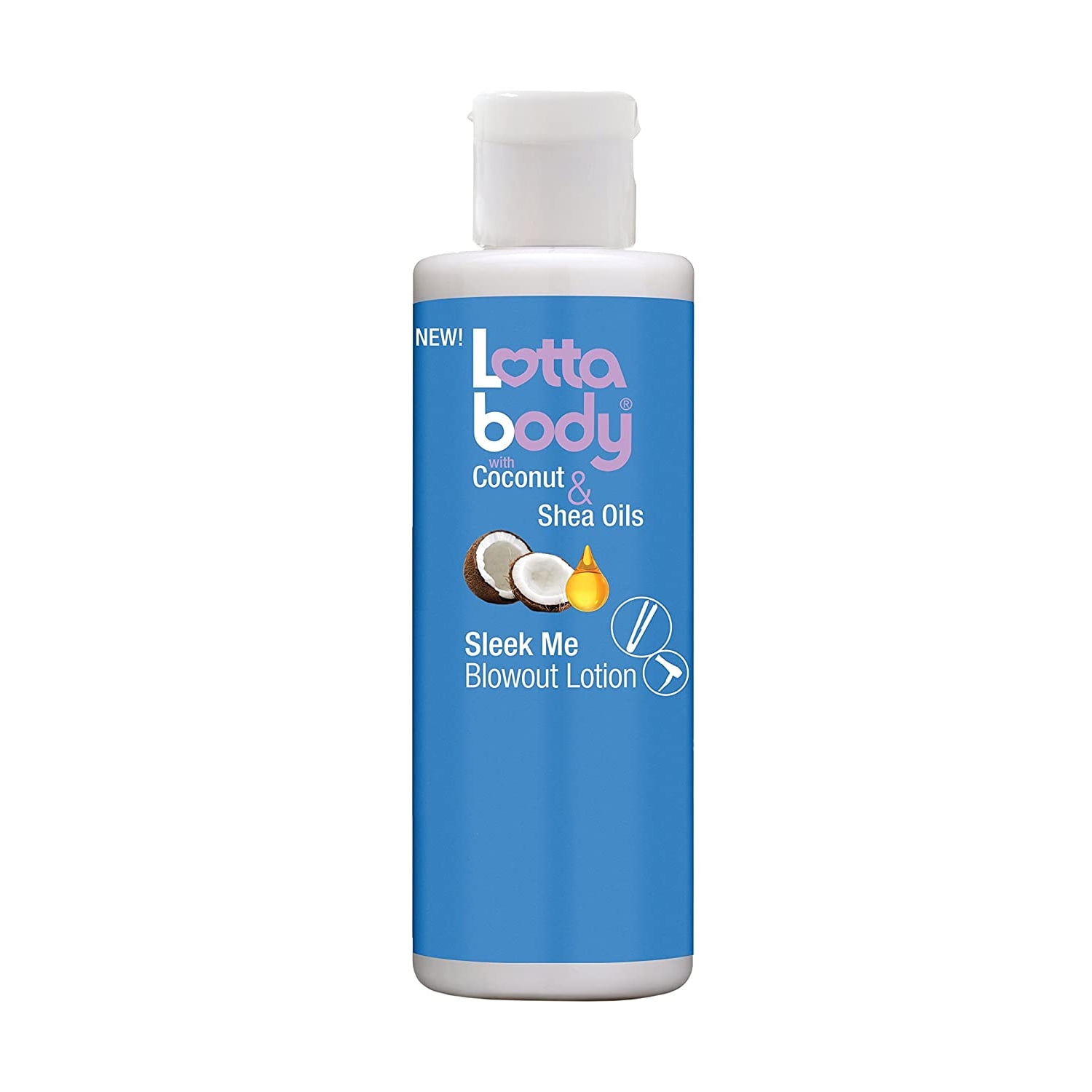 Lottabody Coconut & Shea Oils Sleek Me Blowout Lotion, 8 Oz. - Walmart.com