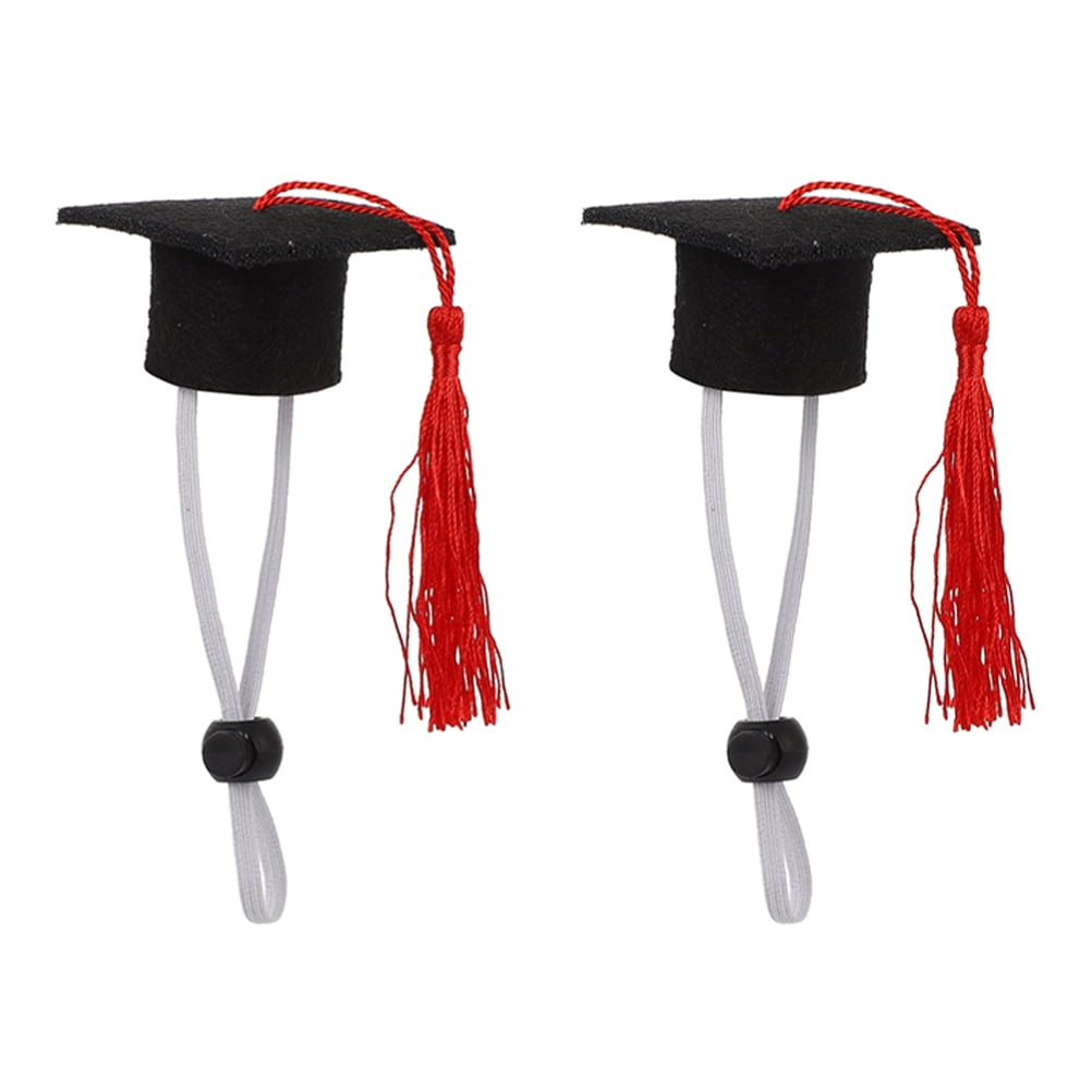 2Pcs Graduation Pet Costume Set with Pet Graduation and Graduation Hat ...