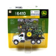John Deere Diecast Model Farm Toy Set with Ford F350 Flatbed Hauler and ...