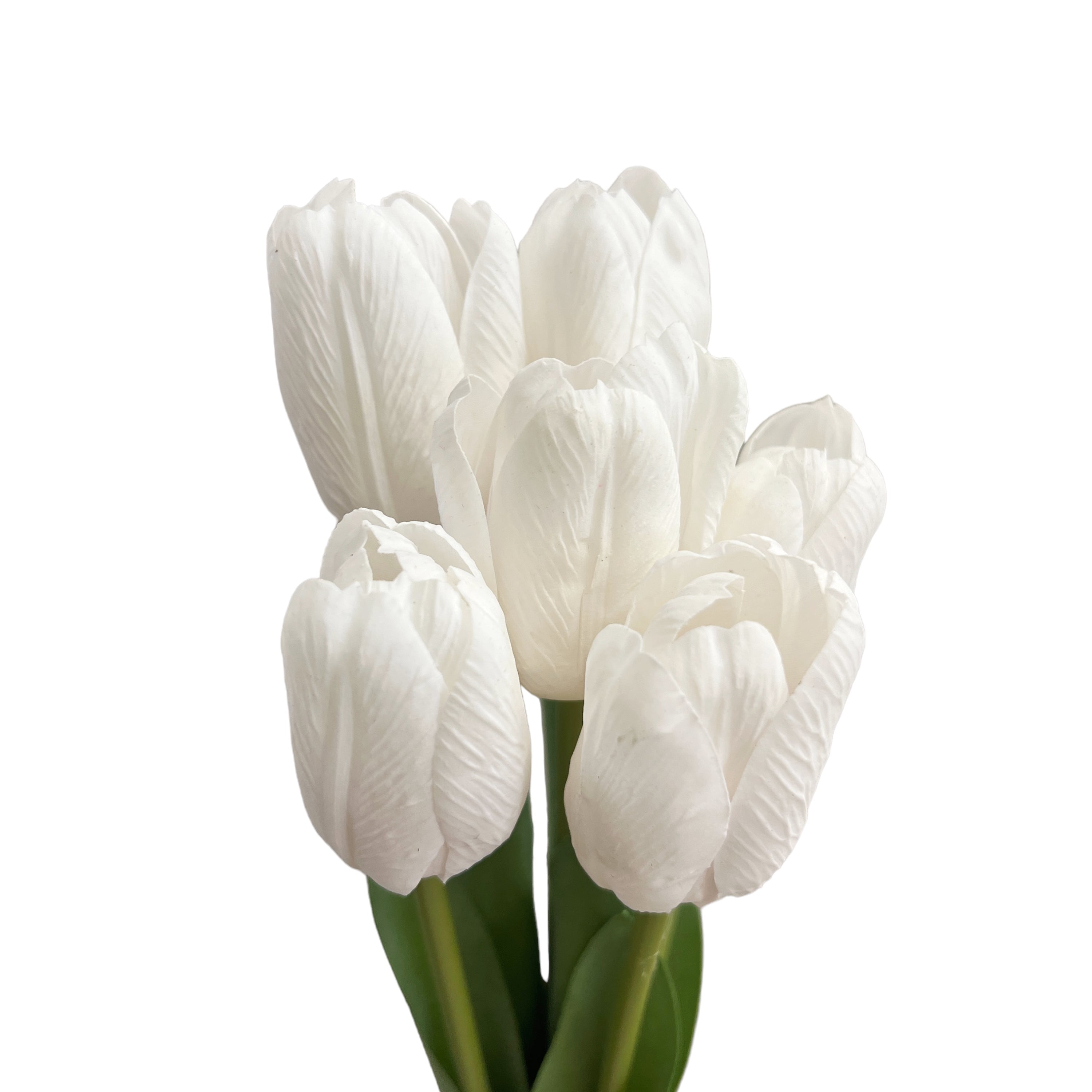 Realistic Touch Artificial Tulips Stems in Multiple Colors - Set of 6 ...