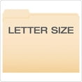 File Folders, Letter Size, 1/3 Cut, Manila, 250 per Box (752250 ...