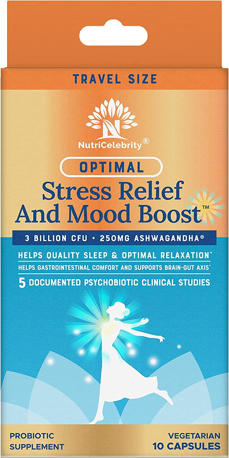 NutriCelebrity Optimal Stress Relief and Mood Boost Supplement Travel ...
