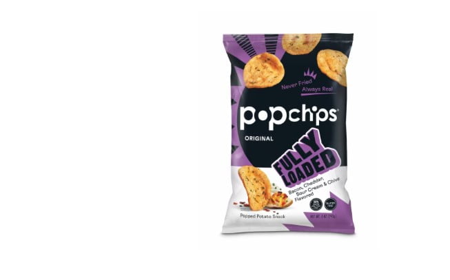 Popchips Popped Potato Snack Fully Loaded Bacon, Cheddar, Sour Cream ...