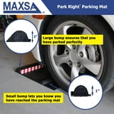 "Maxsa Park Right 37358 Garage Parking Mat, Tire Car Stops, Black, 21.5 ...