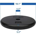 Yes4All 20 lbs Standard Weight Plates, 1 inch Cast Iron, Black, Single ...