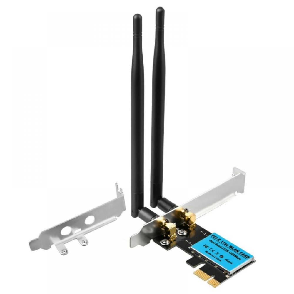 1200Mbps PCI-E Wireless WiFi Card 2.4G/5G Dual Band Network Adapter for ...