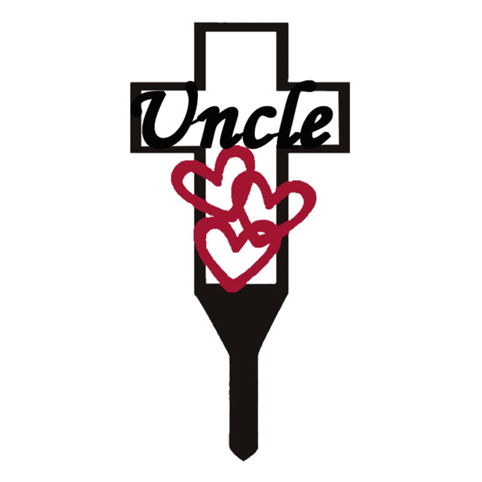 Metal Cross Garden Stake Graves Cemetery Decorations, Cemetery Memorial ...