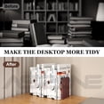 1Pair Book Ends for Heavy Books,Square Bookends Wood Book Ends ...