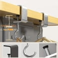 1/2pcs 360 ° Rotatable Steel Table Hooks - Detachable, Non-Destructive ...