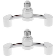 TWDRTDD Plug in Light Socket Adapter, 360° Rotation, E26 E27, ABS ...