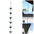 Artistic Rain Collection Chain With Metal Flower Cups Easy Gutters ...