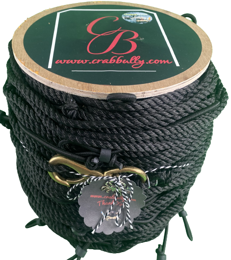 600' Black 1/4" 3 Strand Medium-Soft lay Twisted 3/16" trotline ...