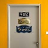 Signs ByLITA Fancy In Case of Emergency Break Glass Sign (Ivory/Dark ...