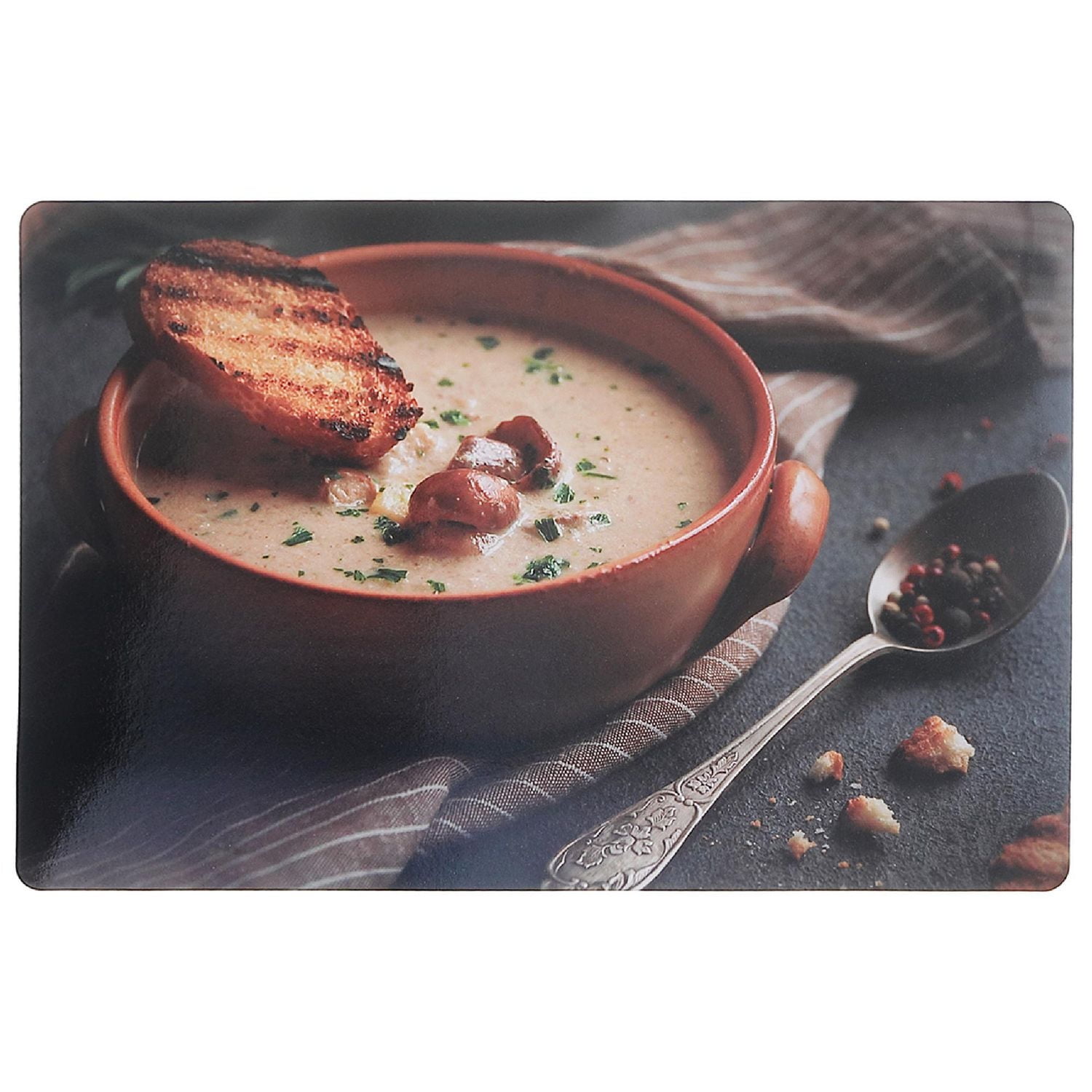 Click here for Ih Casadécor Plastic Placemat Mushroom Soup 12 X 1... prices